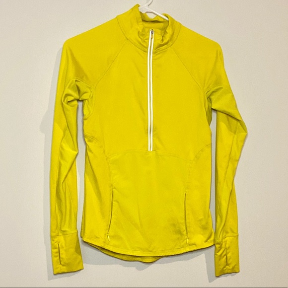 Athleta | Tops | Athleta Yellow Half Zip Size Xs | Poshmark